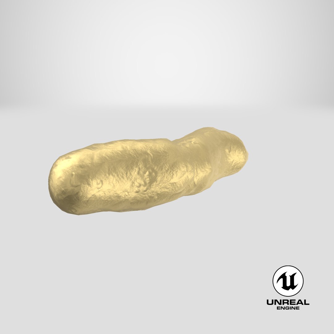 3D Little Crap Golden Model - TurboSquid 1734303