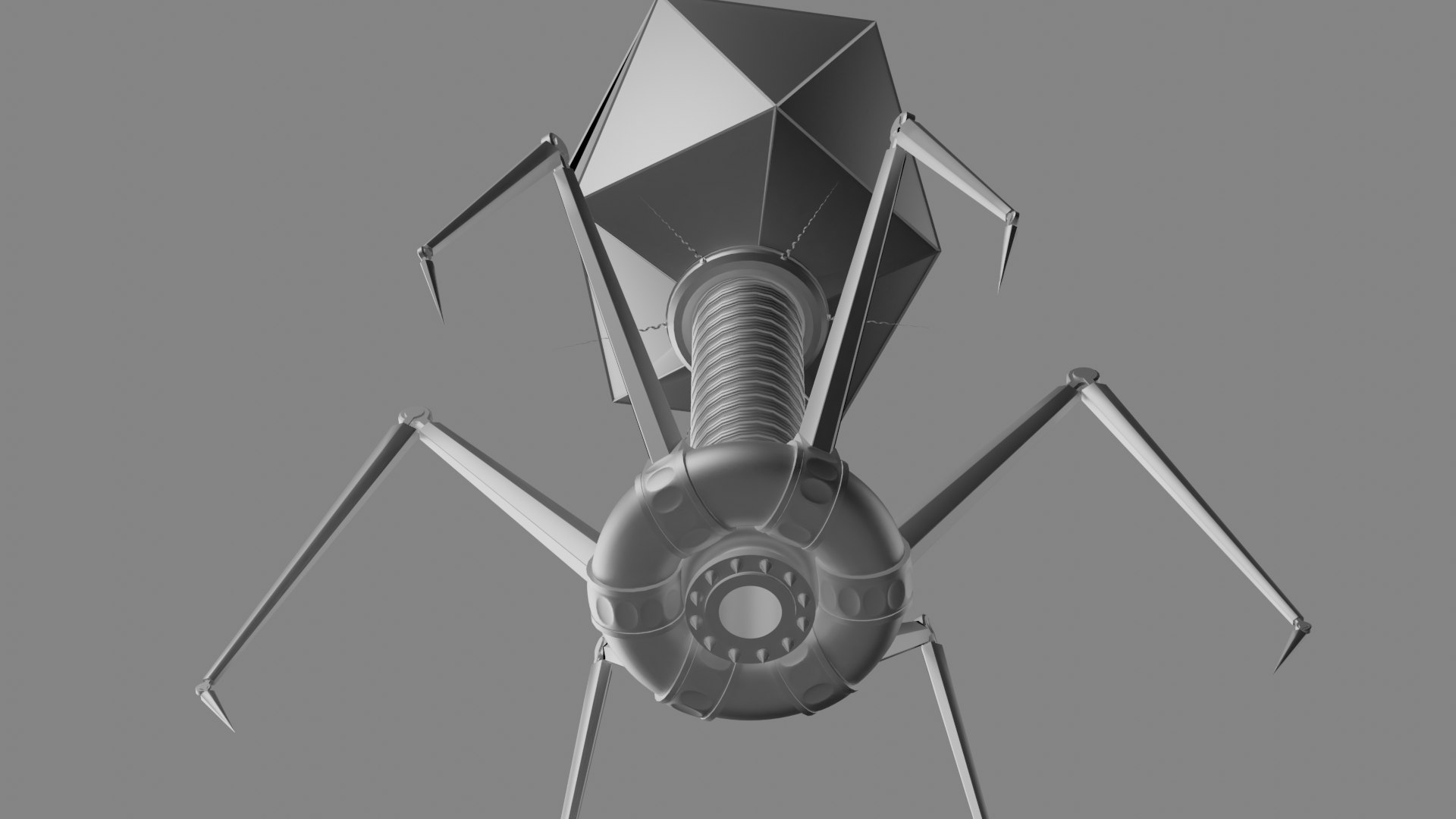 Virus Bacteriophage Nanorobot Rigged 3D Model - TurboSquid 1695630