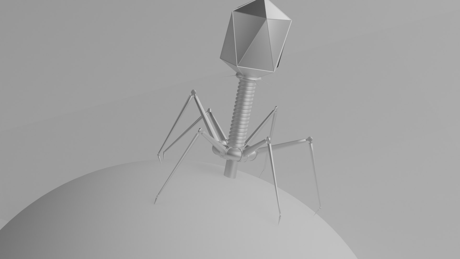 Virus Bacteriophage Nanorobot Rigged 3D Model - TurboSquid 1695630