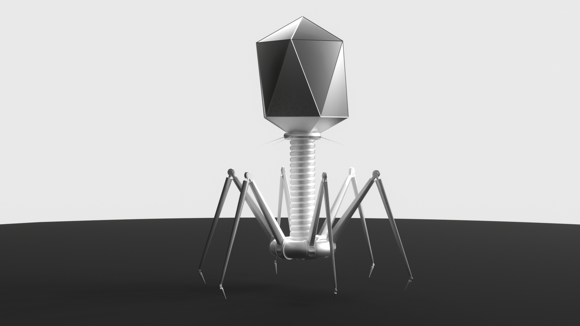 Virus Bacteriophage Nanorobot Rigged 3D Model - TurboSquid 1695630