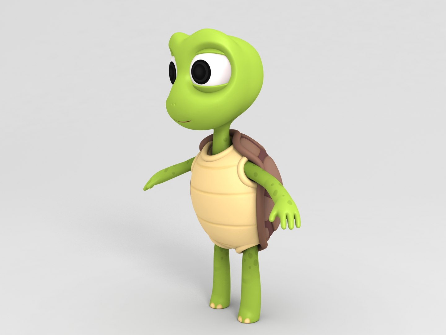 3D Turtle Character Cartoon - TurboSquid 1327476