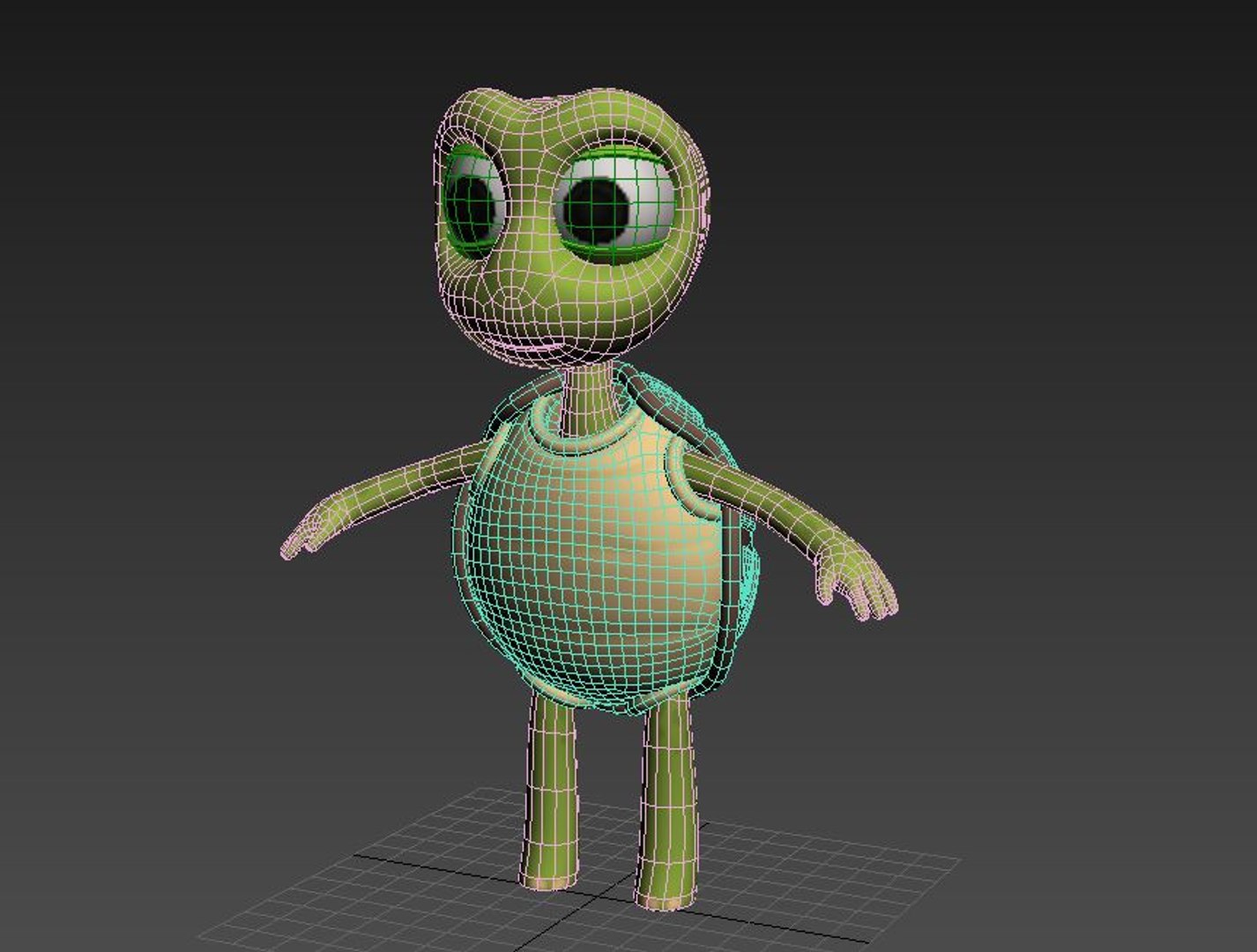 3D Turtle Character Cartoon - TurboSquid 1327476