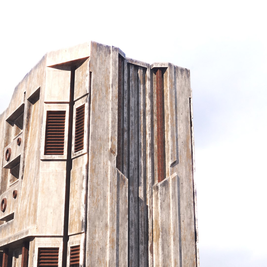 Brutal Architecture Buildings 3D Model - TurboSquid 2241394