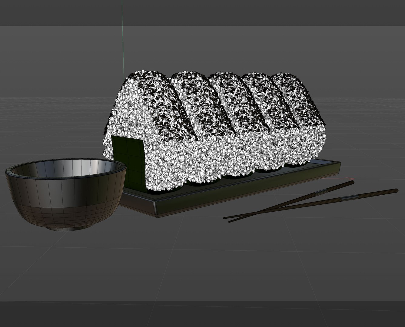 3D Onigiri Food Snack - TurboSquid 1608530