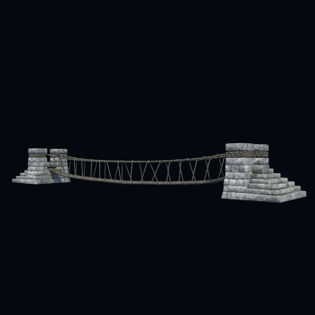3D BRIDGE AZTEC MAYAN INCA STONE PLATFORM STAIRS COLLECTION ...