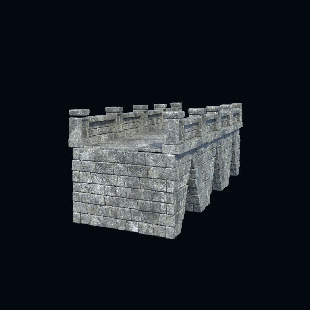 3D BRIDGE AZTEC MAYAN INCA STONE PLATFORM STAIRS COLLECTION ...