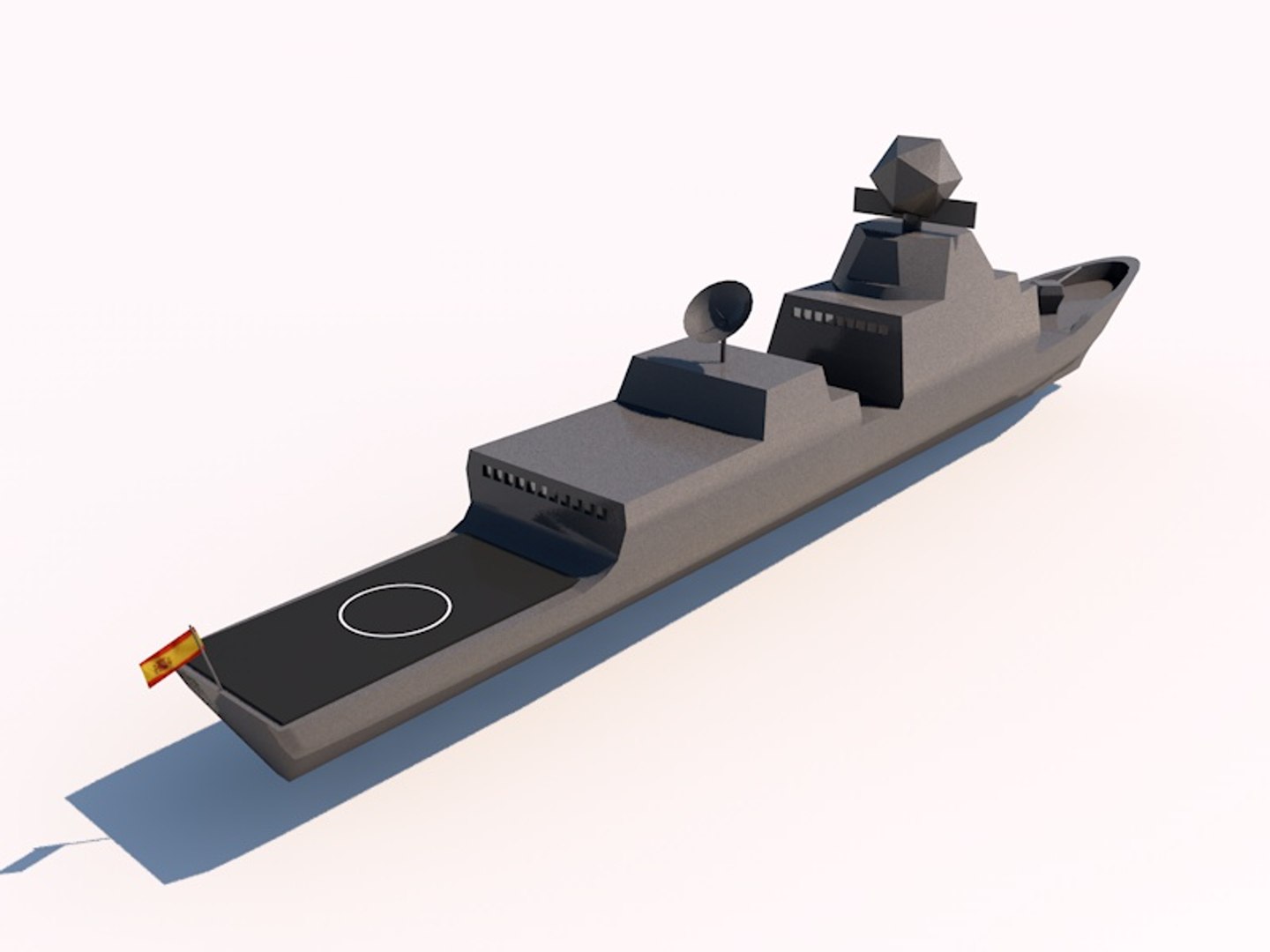 F100 Frigates Aegis 3d Model