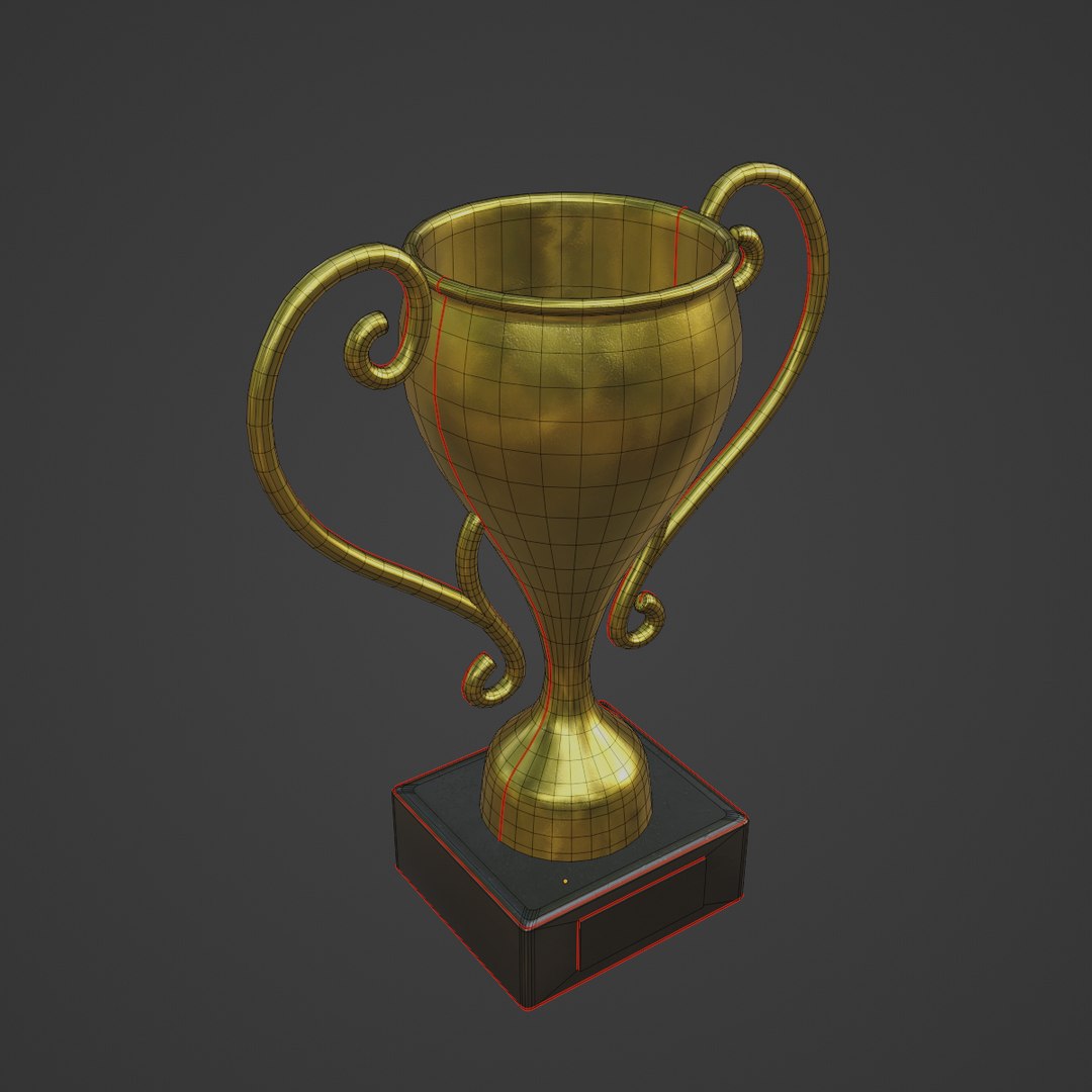 3D Gold Trophy Cup 01 Model - TurboSquid 2283124