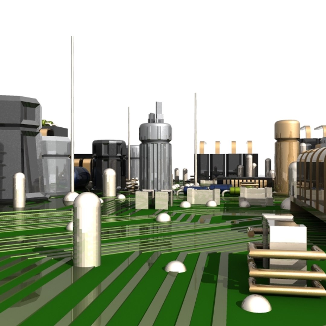 circuit city 3d model