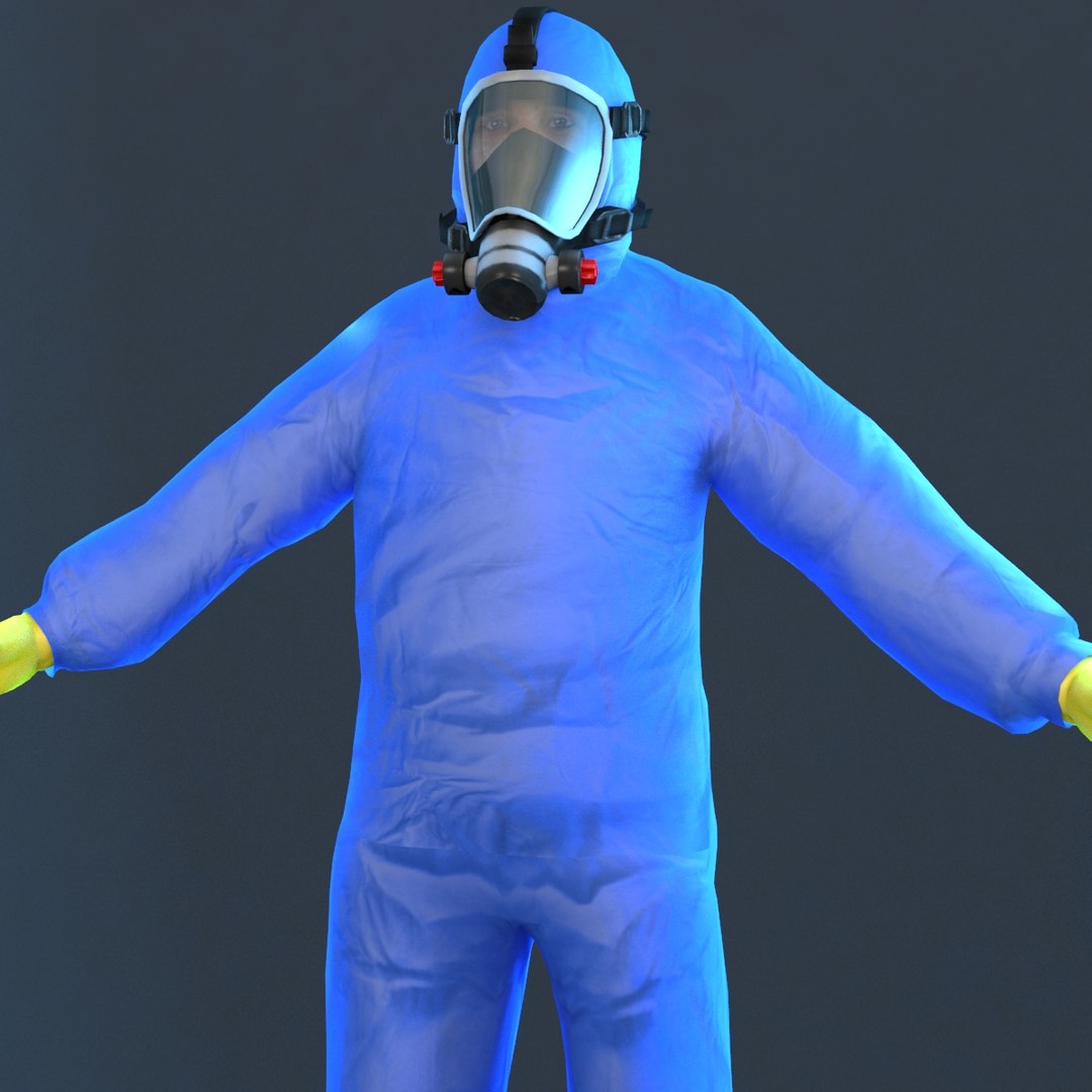 3D Hazmat Worker Model - TurboSquid 1411103