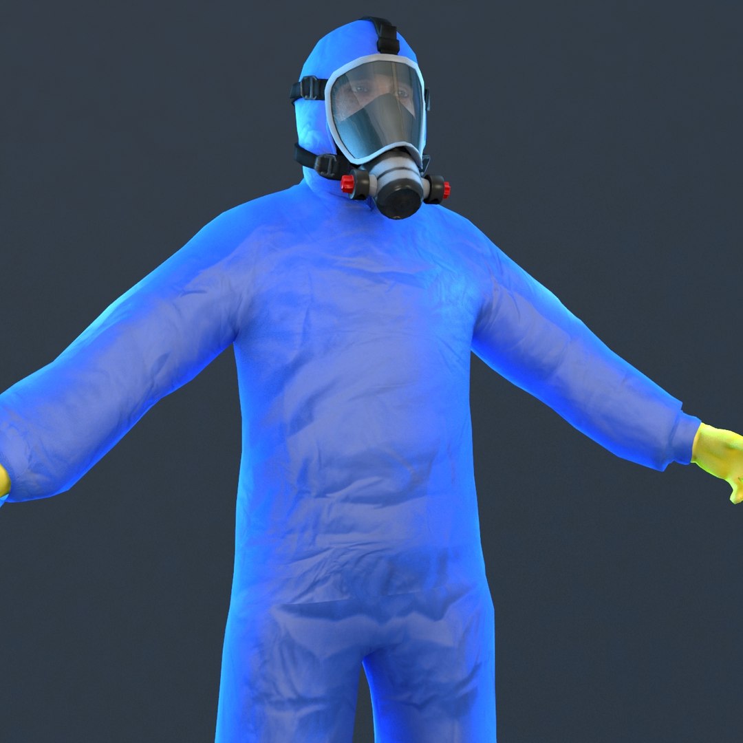 3D Hazmat Worker Model - TurboSquid 1411103