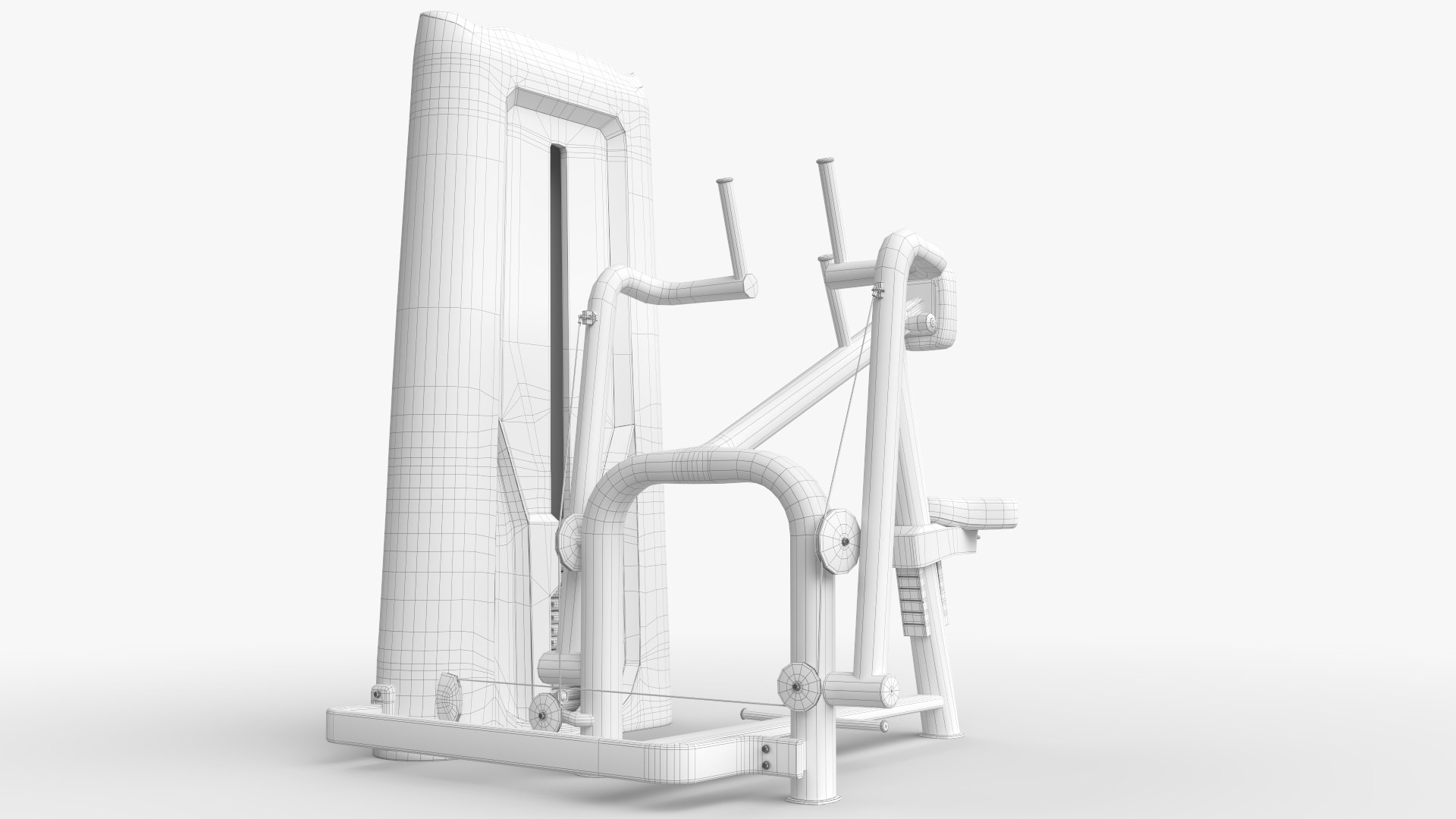 Generic Low Row Gym Machine 3D Model - TurboSquid 2123505