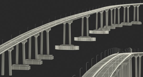 3D coronado bay bridge model - TurboSquid 1213116