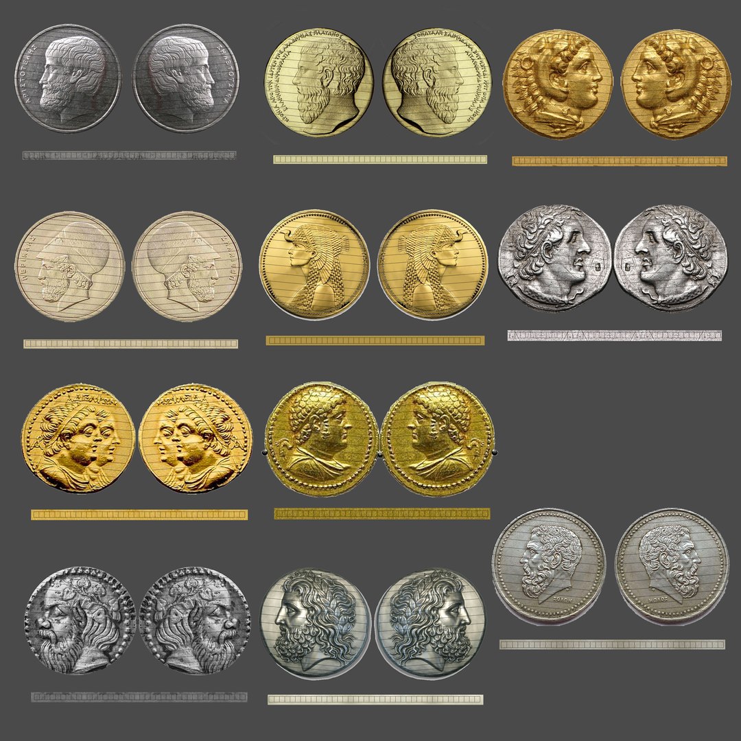 Coins ancient greek model - TurboSquid 1376697
