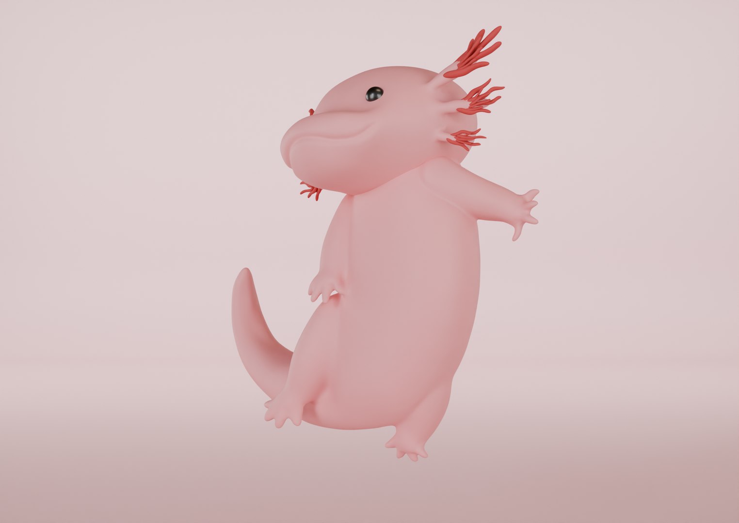 3D Axolotl - TurboSquid 2190833