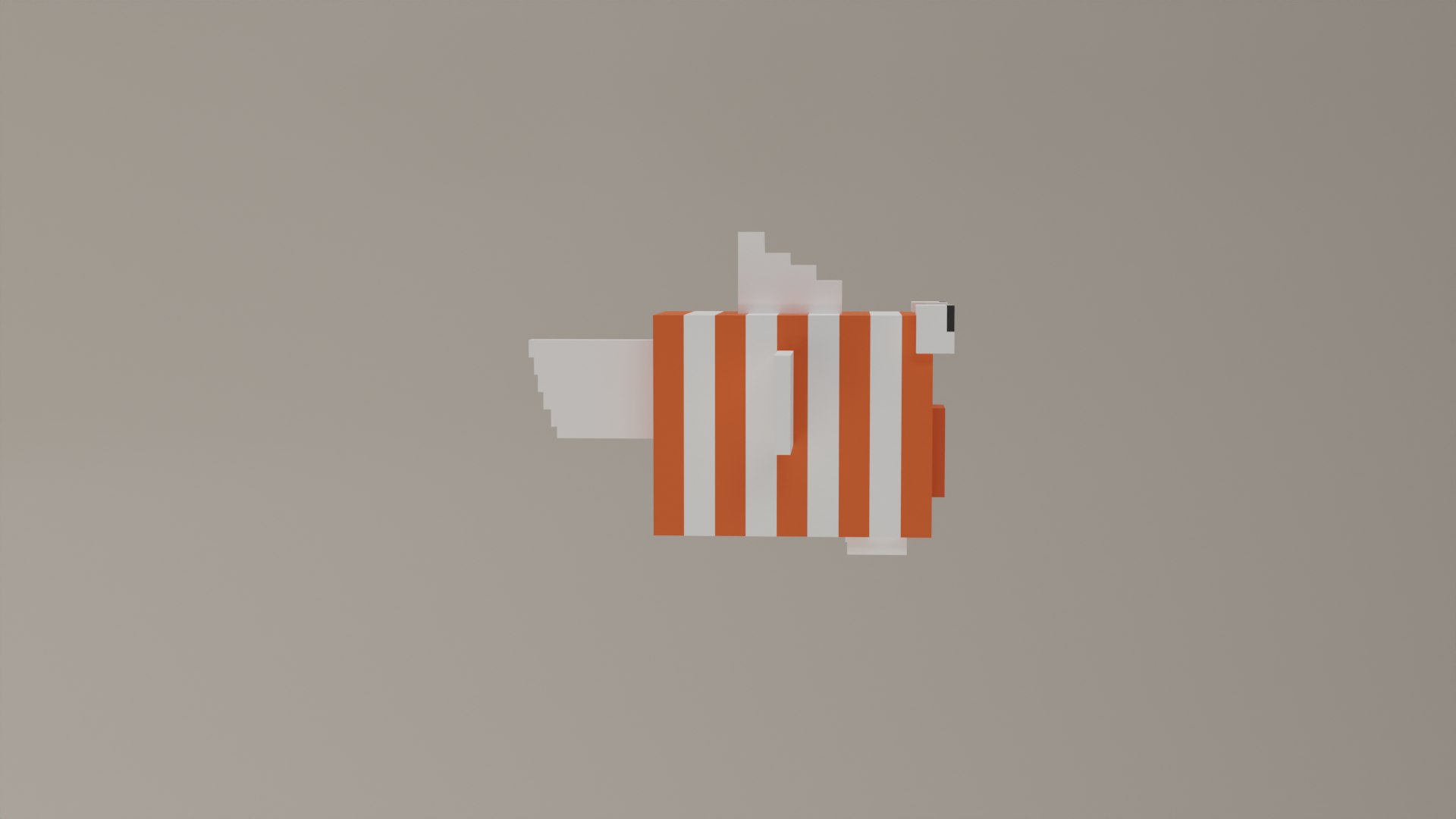 3D Voxel Low Polly Animal Fish - TurboSquid 2181885