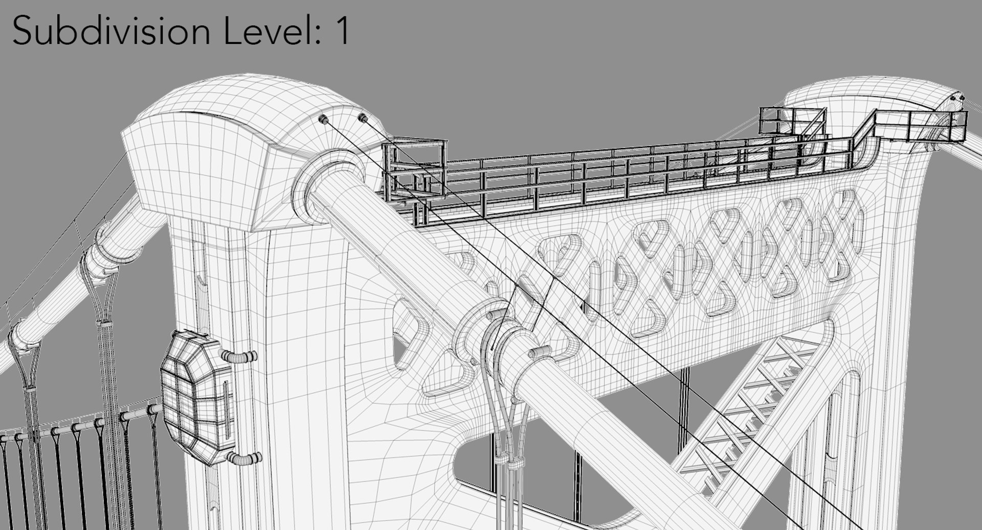 3D Benjamin Franklin Bridge - TurboSquid 1254763