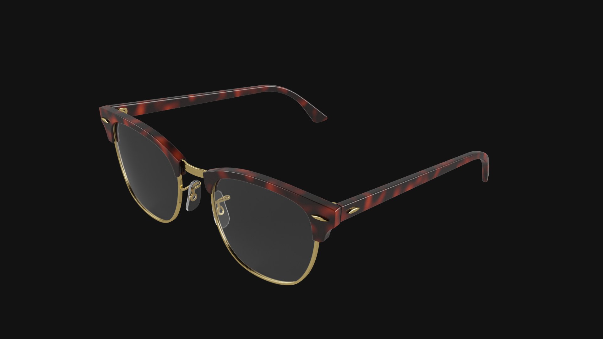 3D Classic Retro Glasses - TurboSquid 2190346