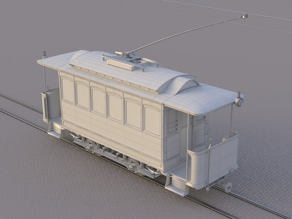 3D model old tram - TurboSquid 1679649