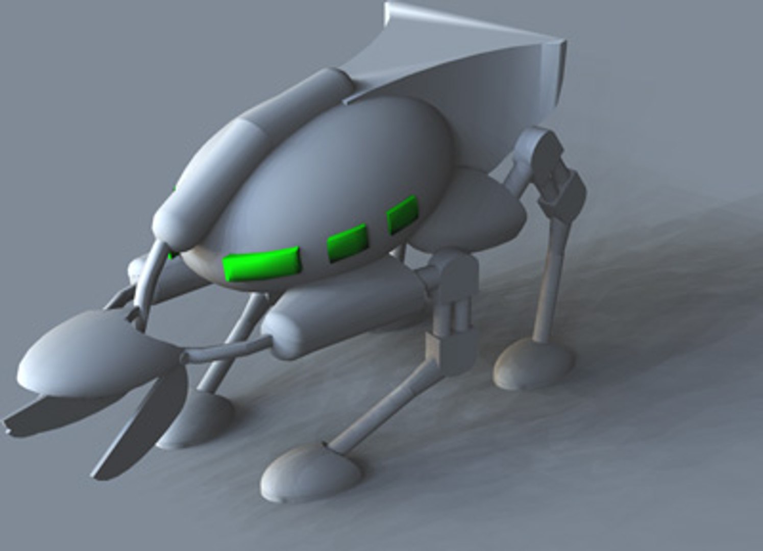 3d digging machine model