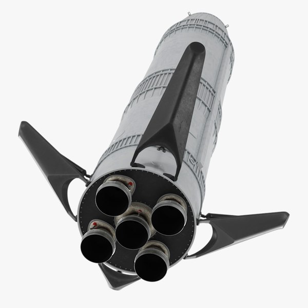 modelo 3d Vehículo de lanzamiento reutilizable aparejado - TurboSquid ...