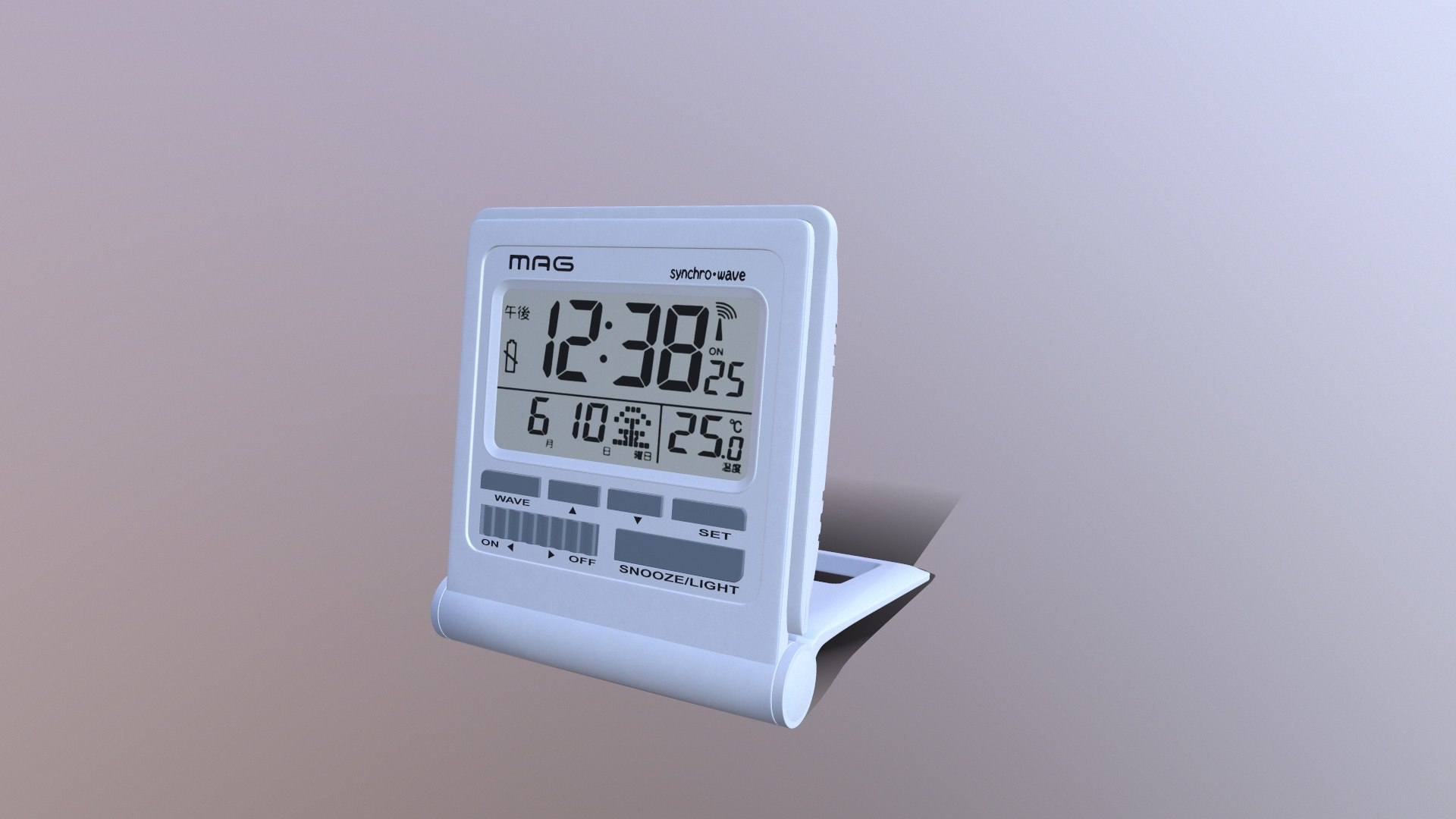 3D Mag Digital Atomic Alarm Clock Model - TurboSquid 2237909
