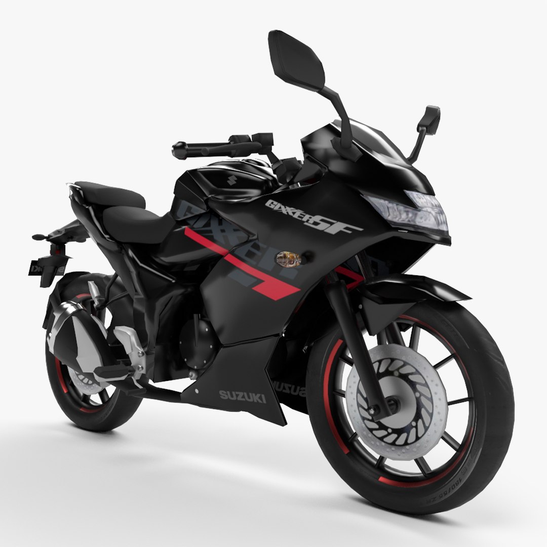 Suzuki Gixxer sf 3D model - TurboSquid 2040297