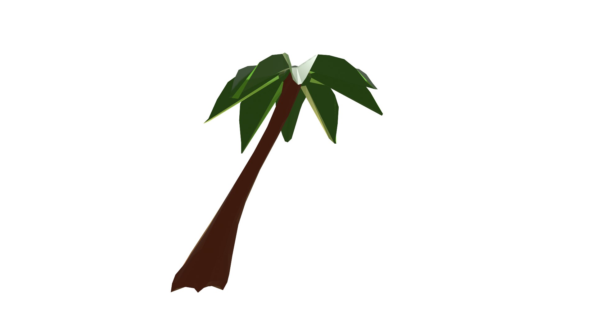 Palm Tree Low Poly 3D Model - TurboSquid 1995926