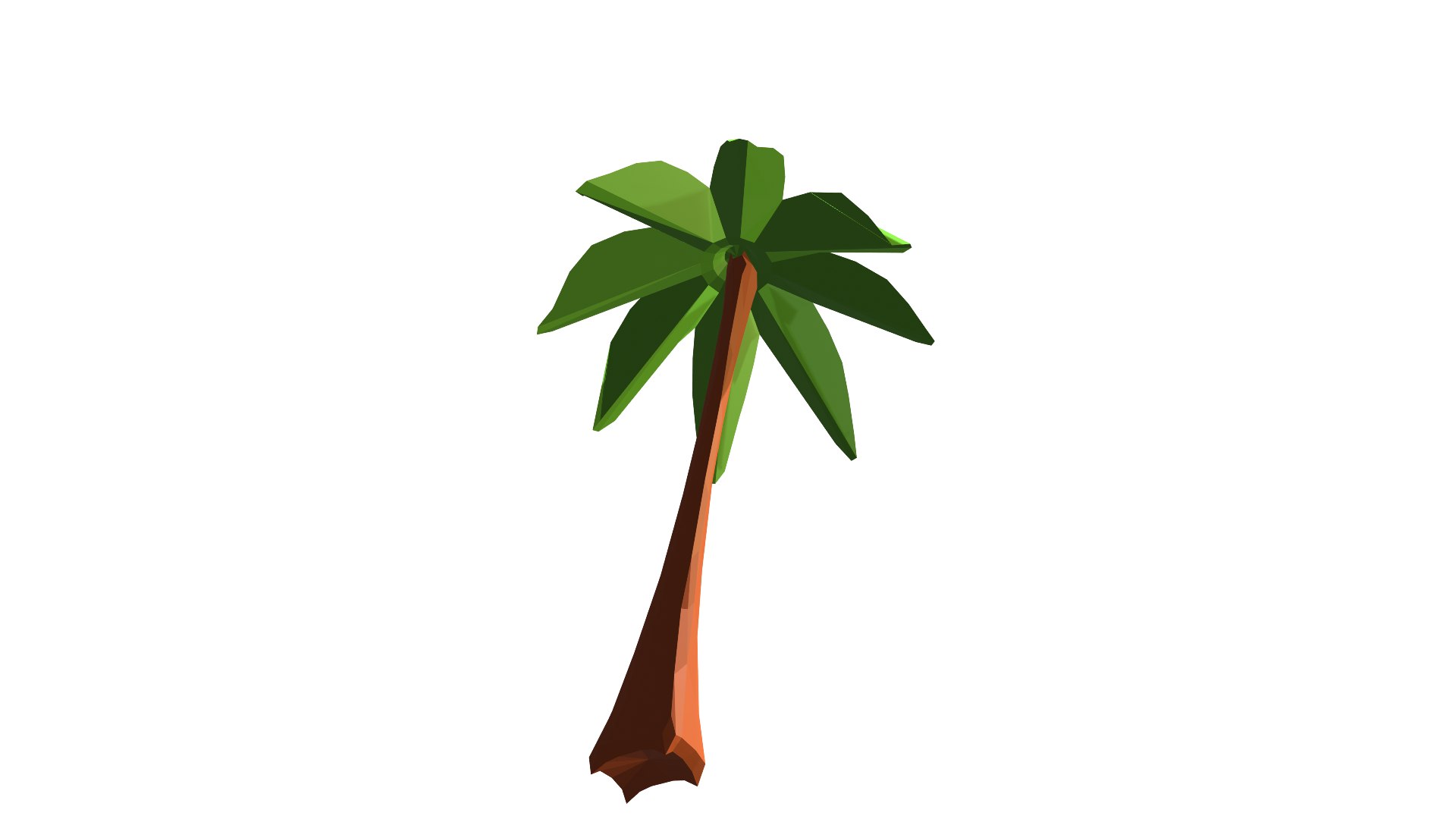 Palm Tree Low Poly 3D Model - TurboSquid 1995926