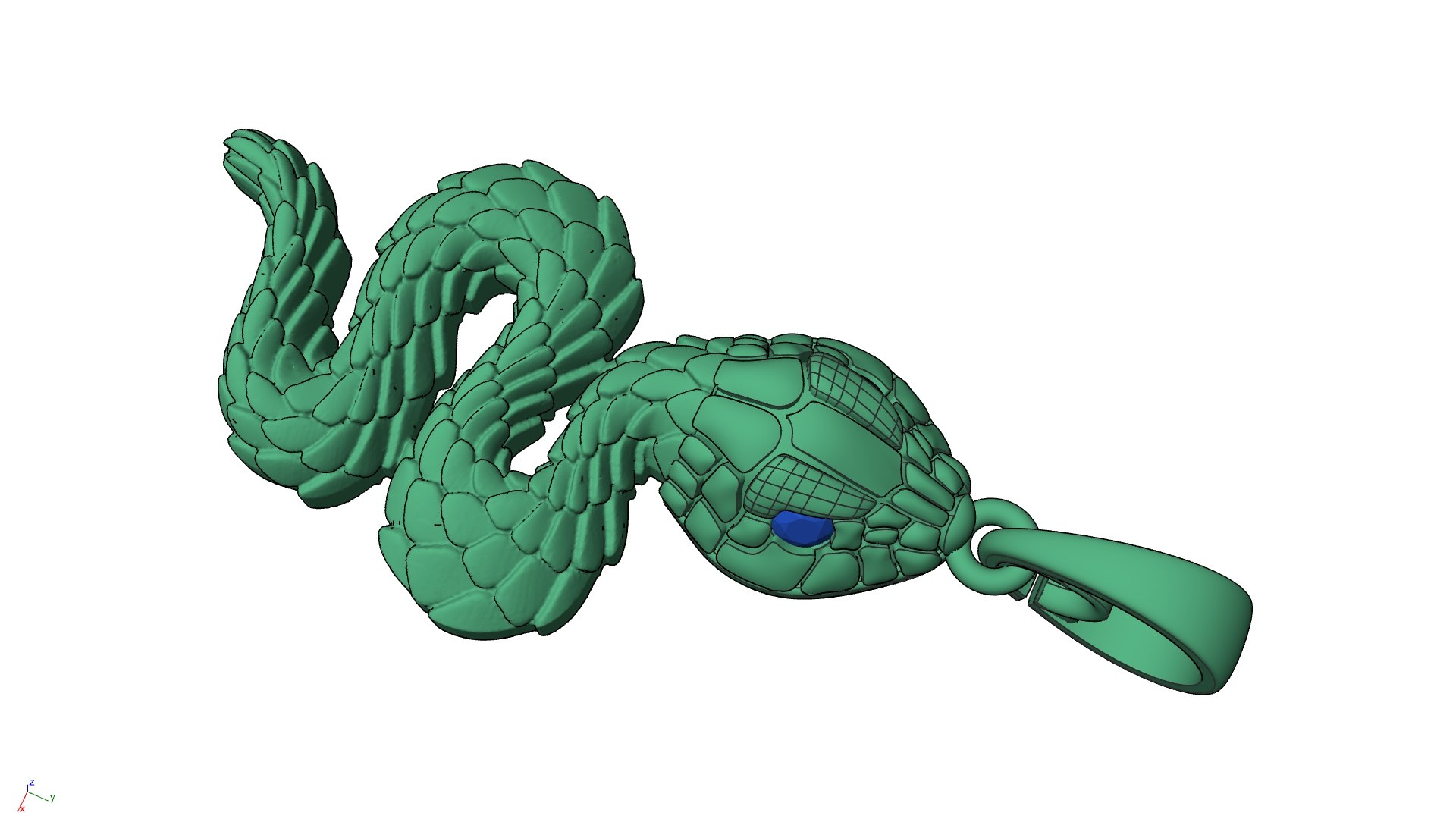 3D Model 3dm Stl Snake Necklace Printable Jewelry Print - TurboSquid ...