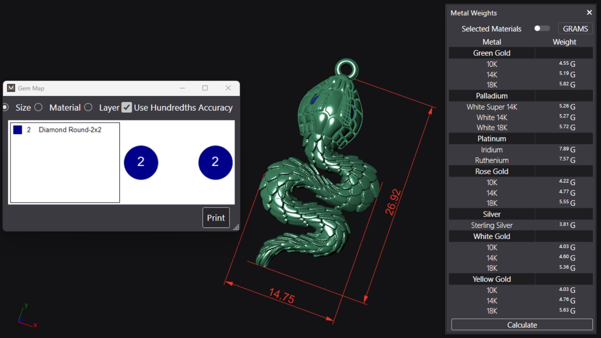 3D Model 3dm Stl Snake Necklace Printable Jewelry Print - TurboSquid ...