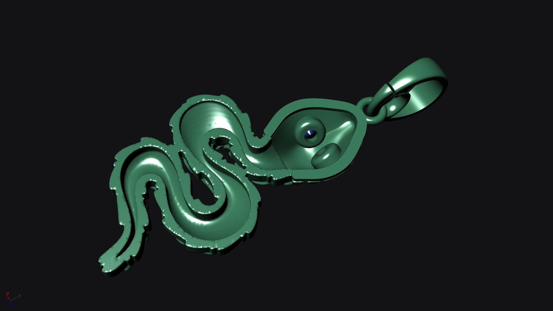 3D Model 3dm Stl Snake Necklace Printable Jewelry Print - TurboSquid ...