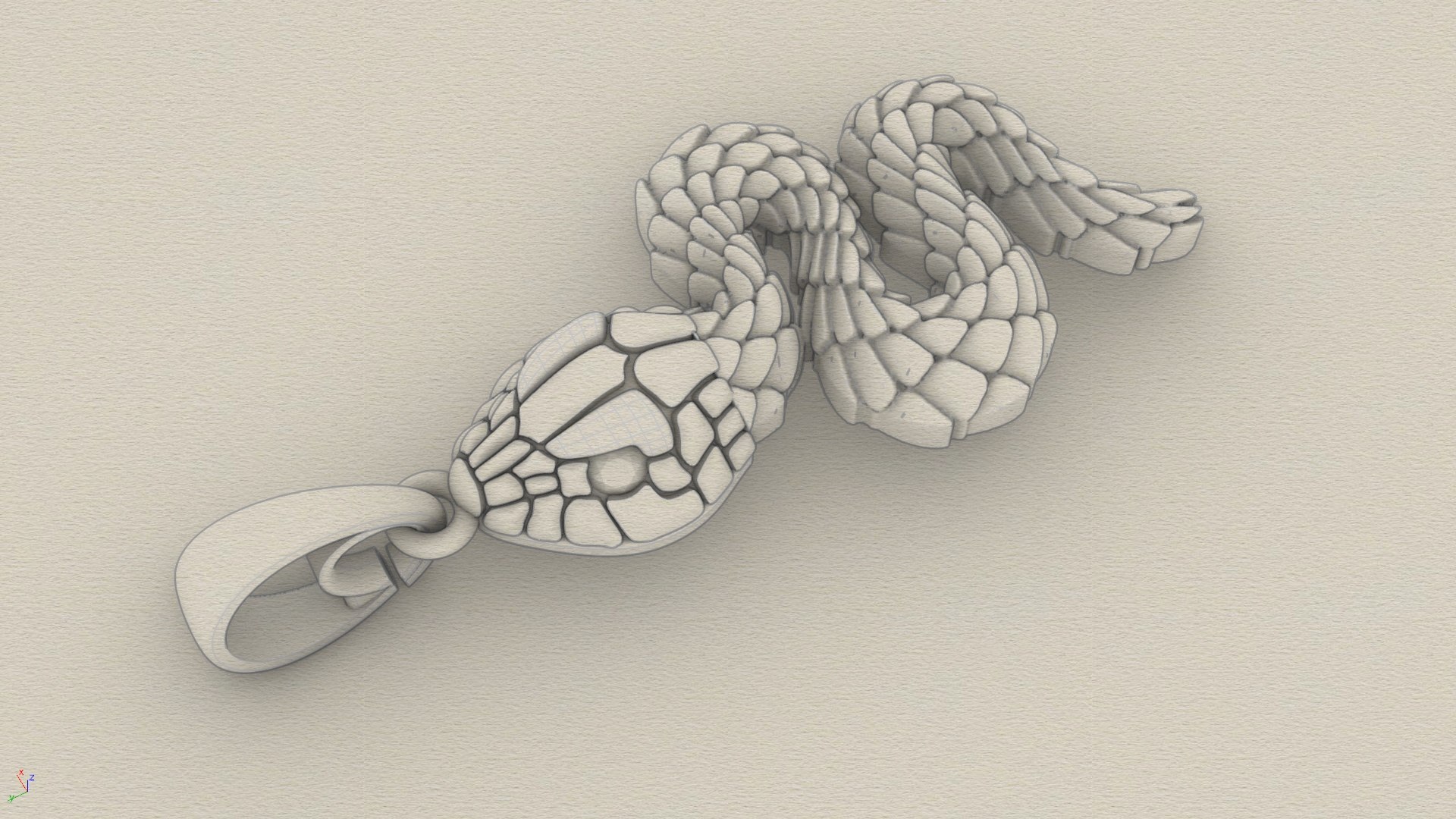 3D Model 3dm Stl Snake Necklace Printable Jewelry Print - TurboSquid ...