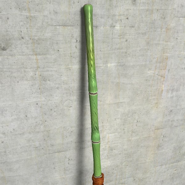 3d bamboo fight staff bo