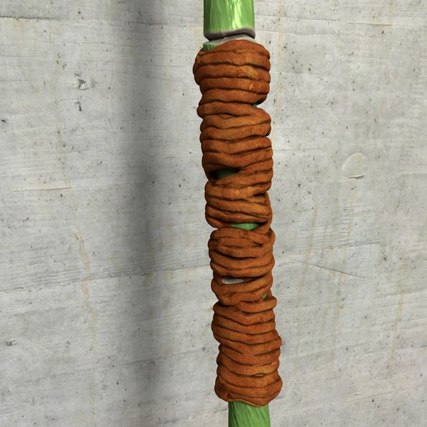 3d bamboo fight staff bo