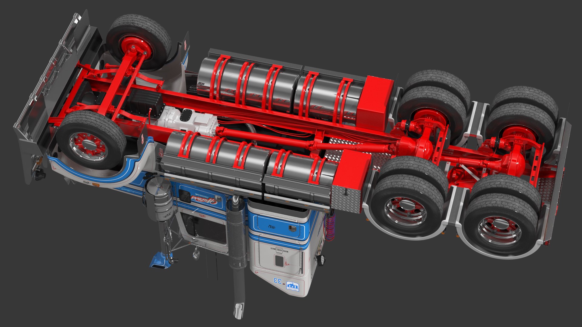 Truck T900 Legend Rigged 3D Model - TurboSquid 1488170