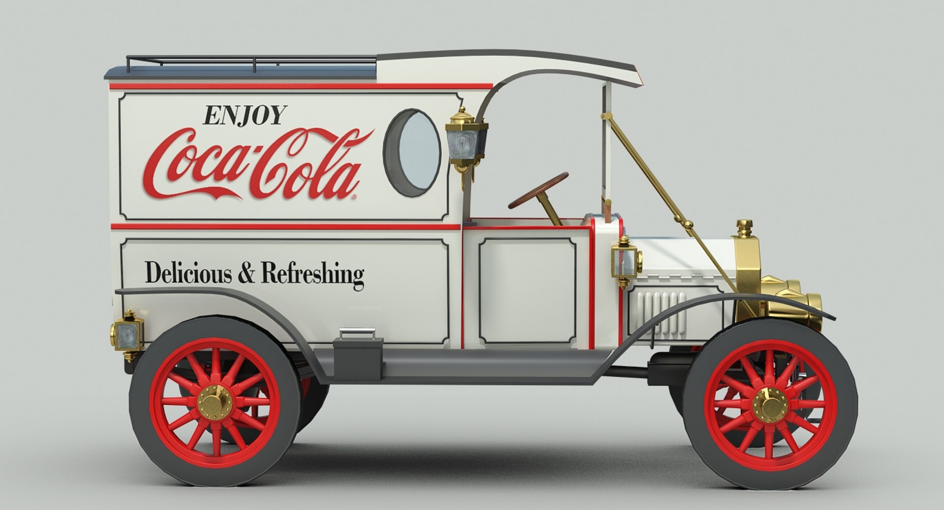 Vintage delivery van 3D model - TurboSquid 1198723