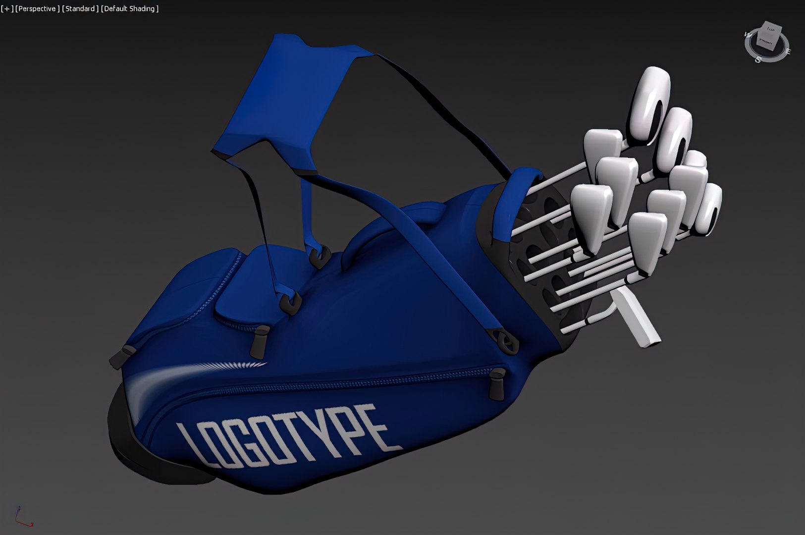3D Golf Bag Printable Plus Set Of Clubs - TurboSquid 1896857