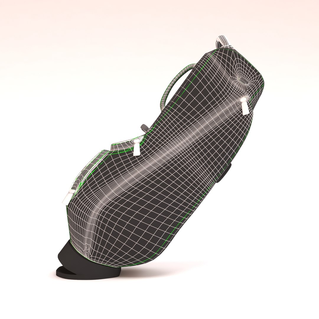 3D Golf Bag Printable Plus Set Of Clubs - TurboSquid 1896857