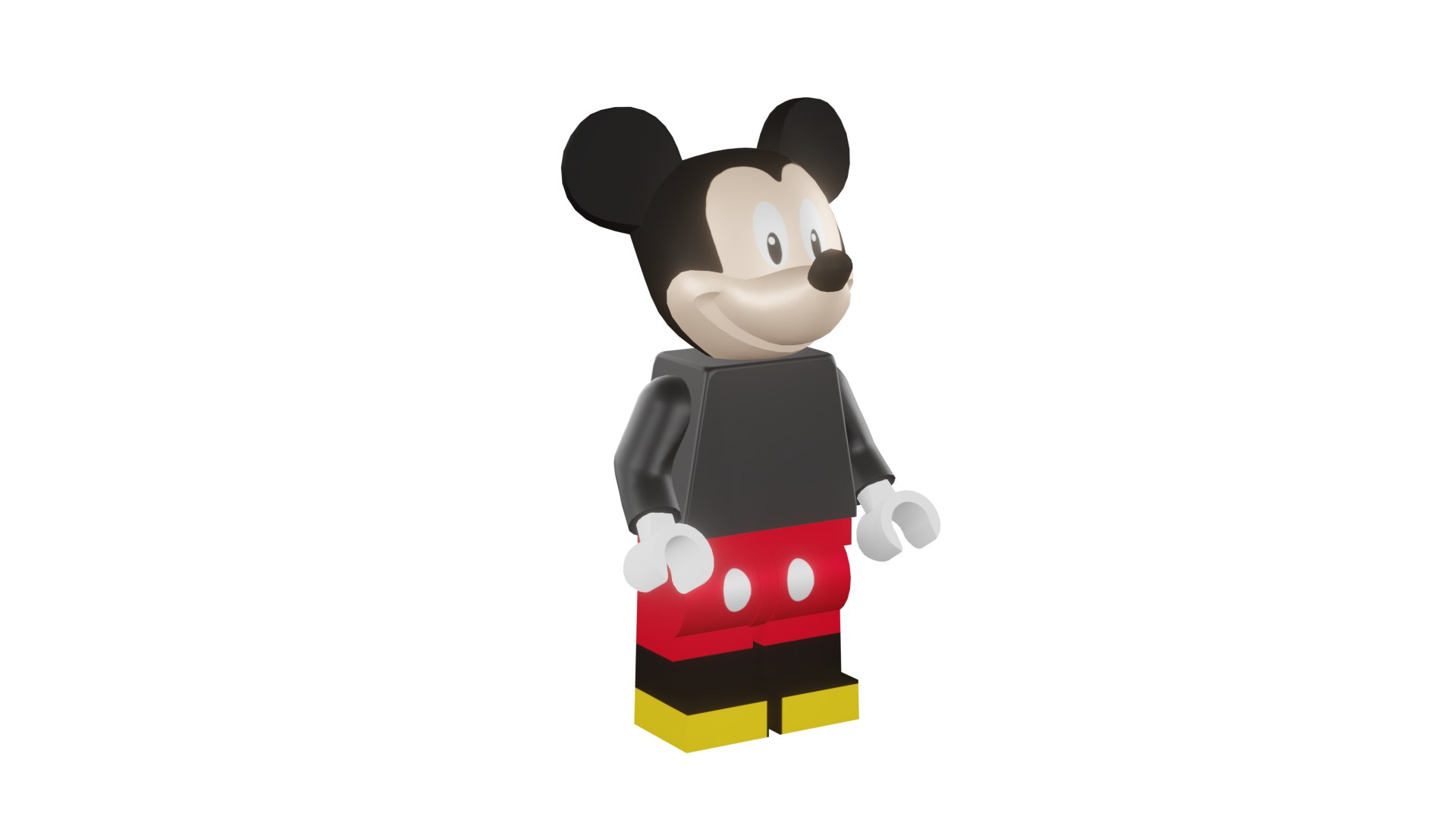 Lego Minifig - 71012-12 Mickey Mouse 3D Model - TurboSquid 2395839