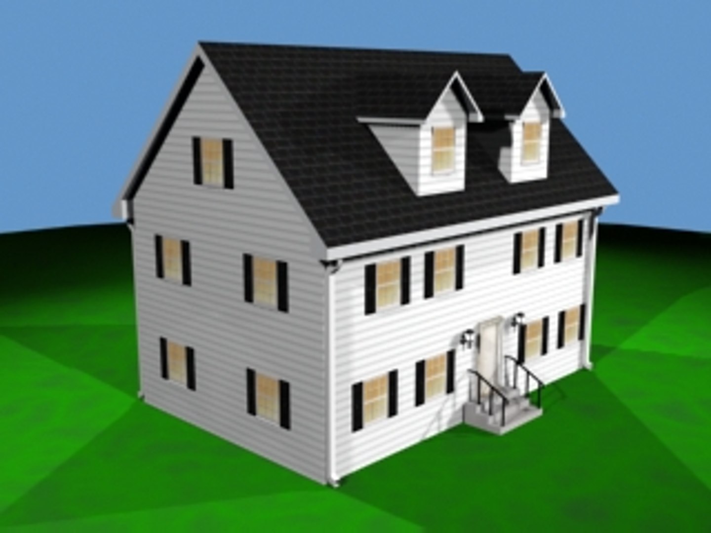 3d medium house
