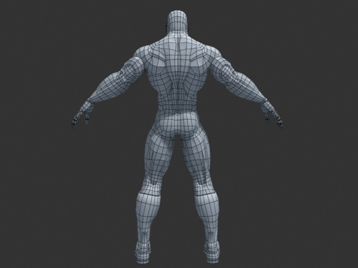 superhero male character 3d model