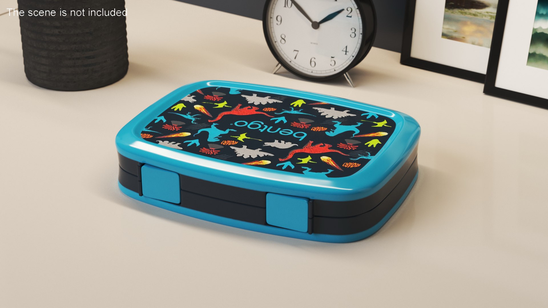 3D Kids Lunch Box Bentgo Closed Blue Model - TurboSquid 2152161