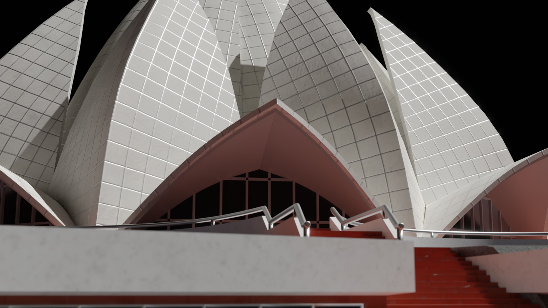 3D Model Lotus Temple - TurboSquid 2095644