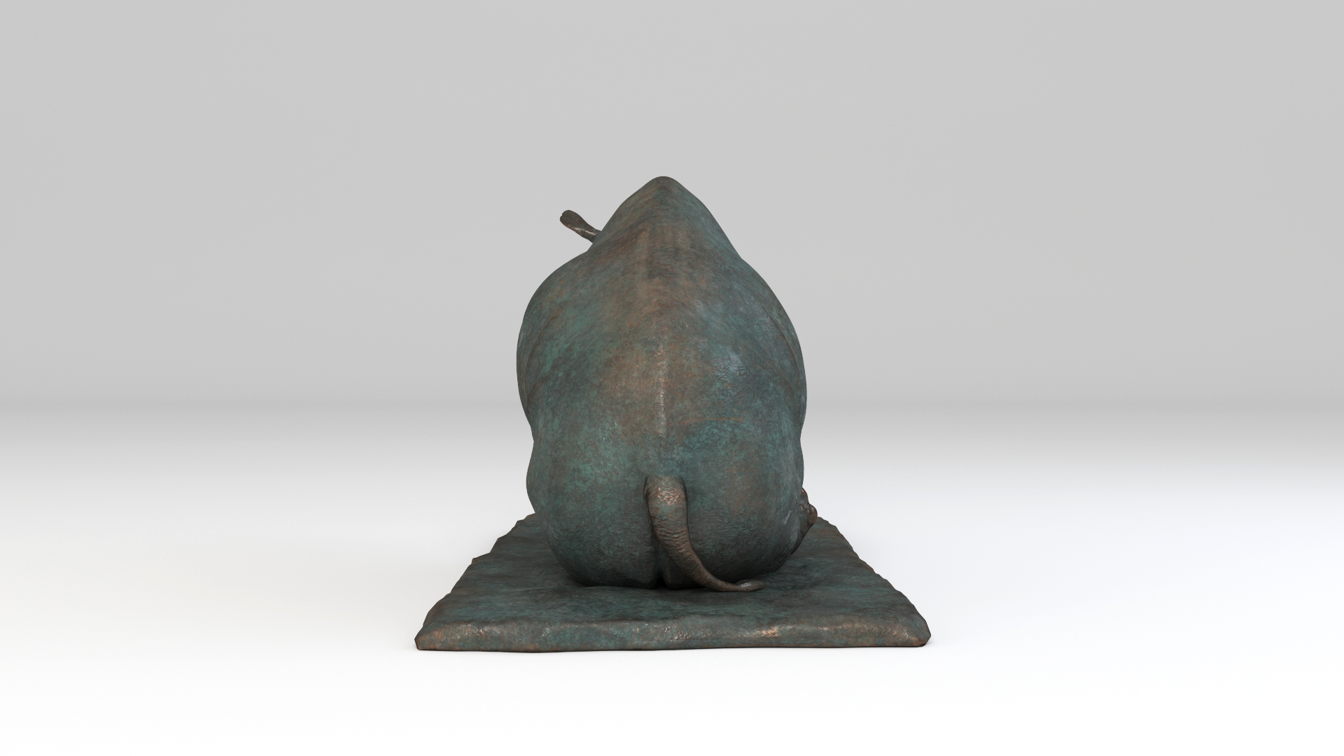 Sculpture Sitting Rhino 3D model - TurboSquid 1728906