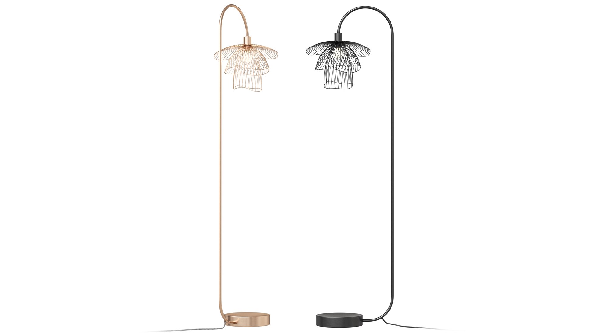 3D Model Forestier Floor Lamp Papillon - TurboSquid 2243499