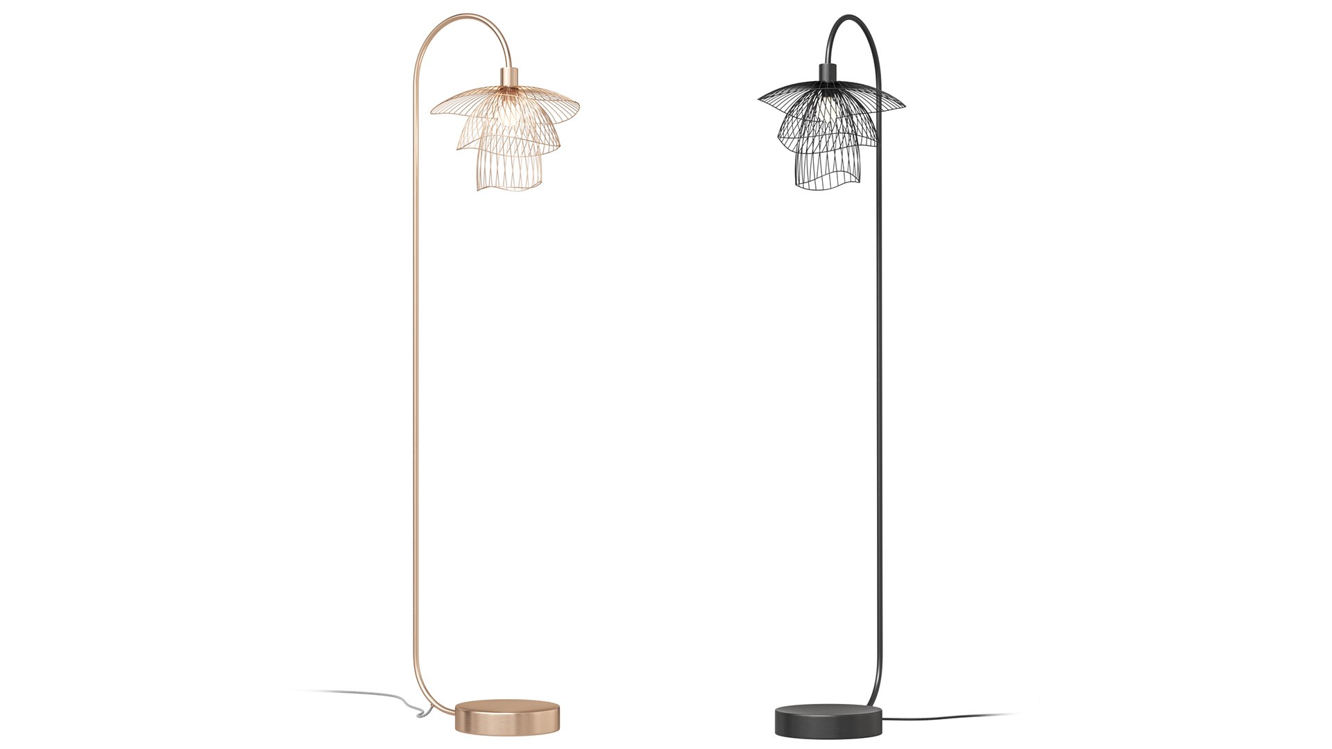 3D Model Forestier Floor Lamp Papillon - TurboSquid 2243499
