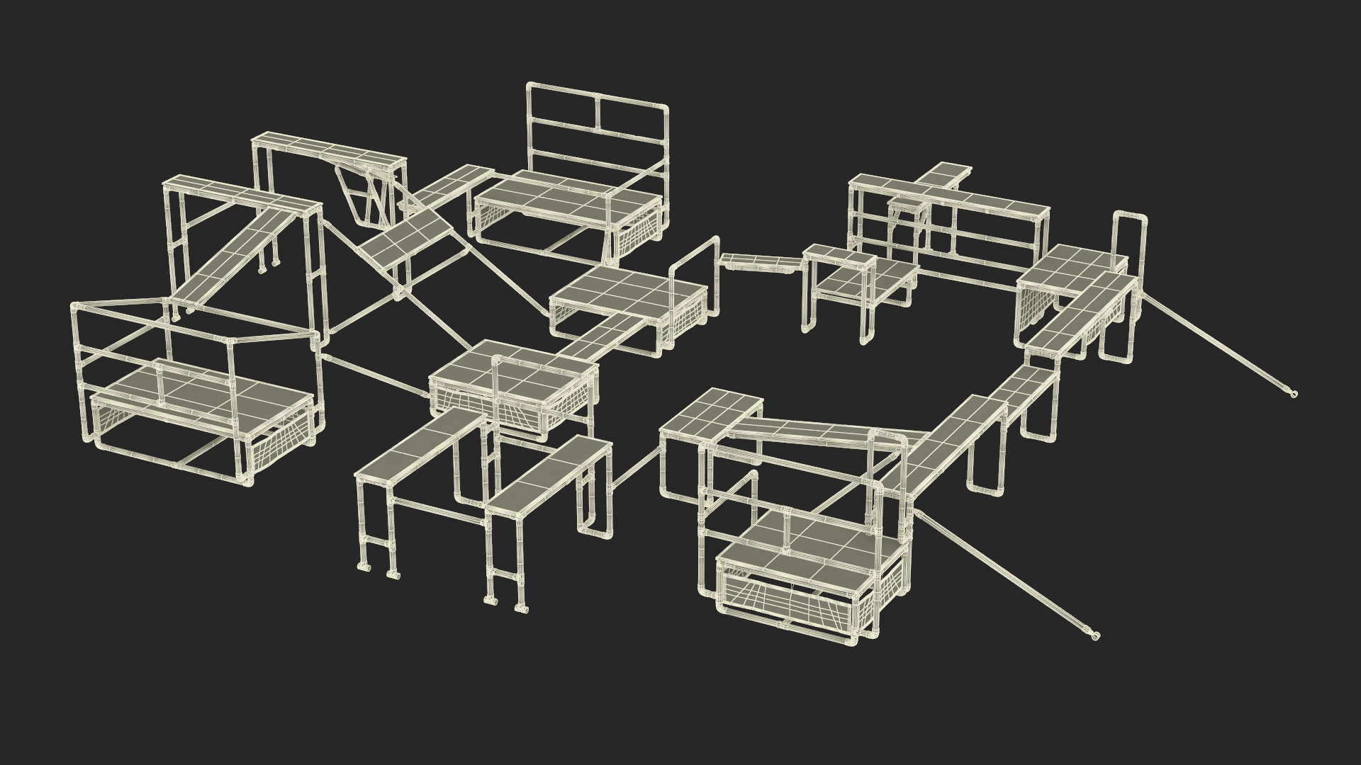 Parkour Obstacle Course 3D Model - TurboSquid 2371691