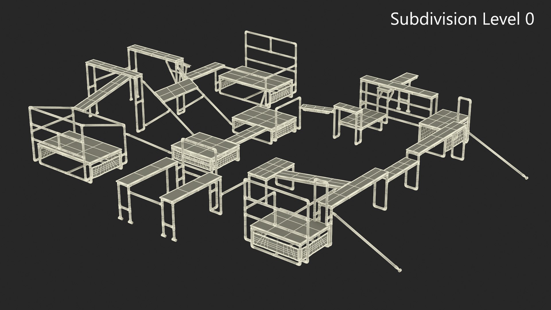 Parkour Obstacle Course 3D Model - TurboSquid 2371691