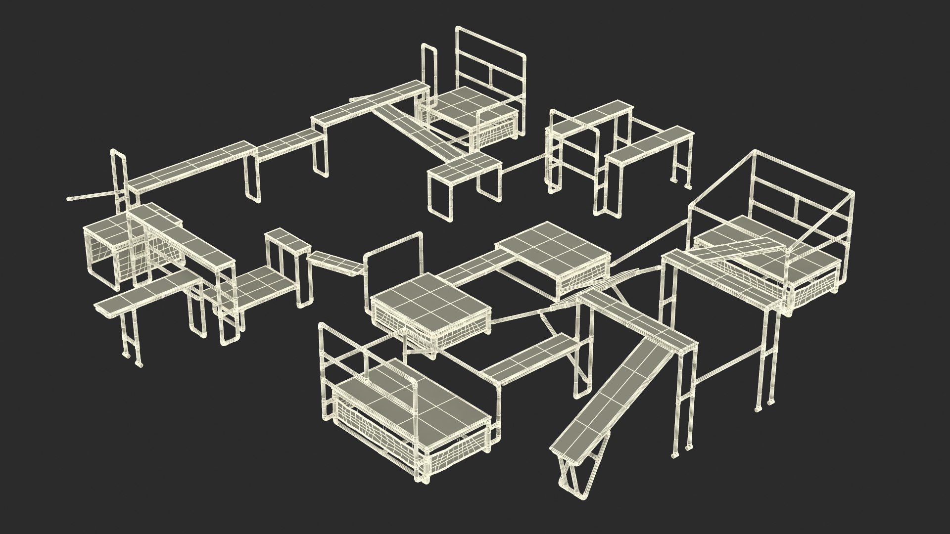 Parkour Obstacle Course 3D Model - TurboSquid 2371691